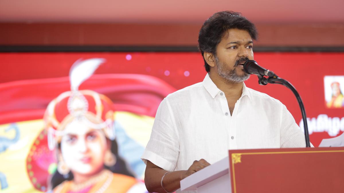 TVK rules out alliance with BJP or DMK; Vijay to tour Tamil Nadu from September - The Hindu